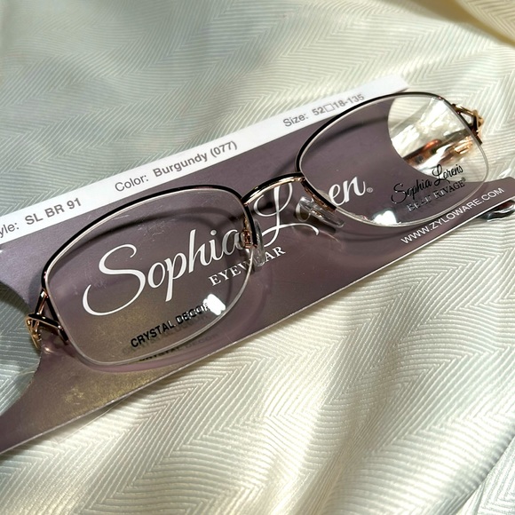 Sophia Loren | Accessories | Nwt Sophia Loren Burgundy Eyeglass Frames ...